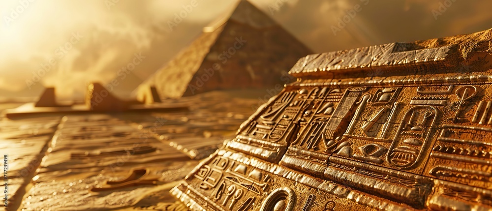 Enigmatic artifact, intricate carvings, mysterious symbols, hidden ...