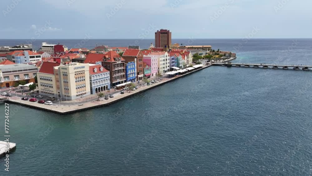 Curacao Skyline At Otrobanda In Willemstad Curacao. Caribbean Island ...