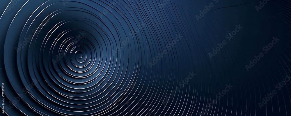 Blue gradient background with circular lines vector presentation design ...