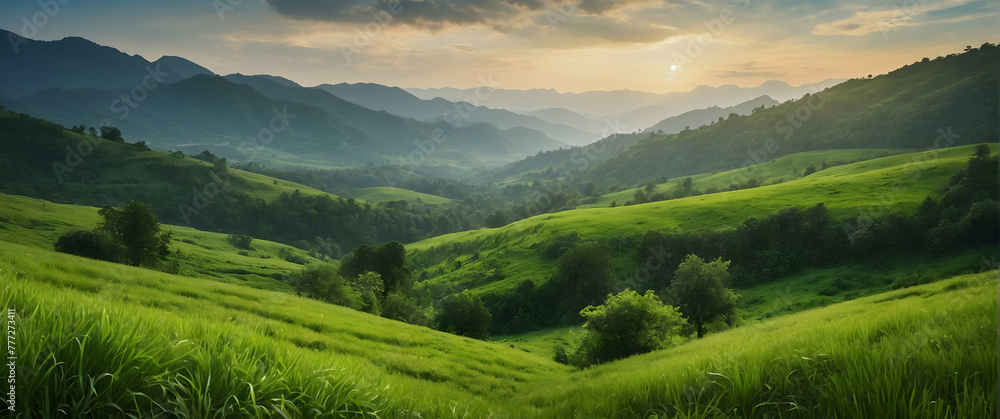 for advertisement and banner as Verdant Vistas Showcasing the lush ...