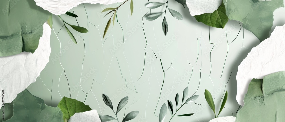 Banknote template 200 with guilloche pattern watermark. Green ...