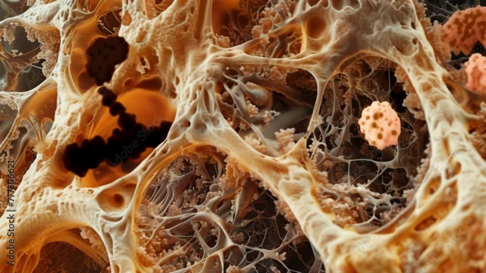 A scanning electron microscope image of a plant roots epidermal cells ...