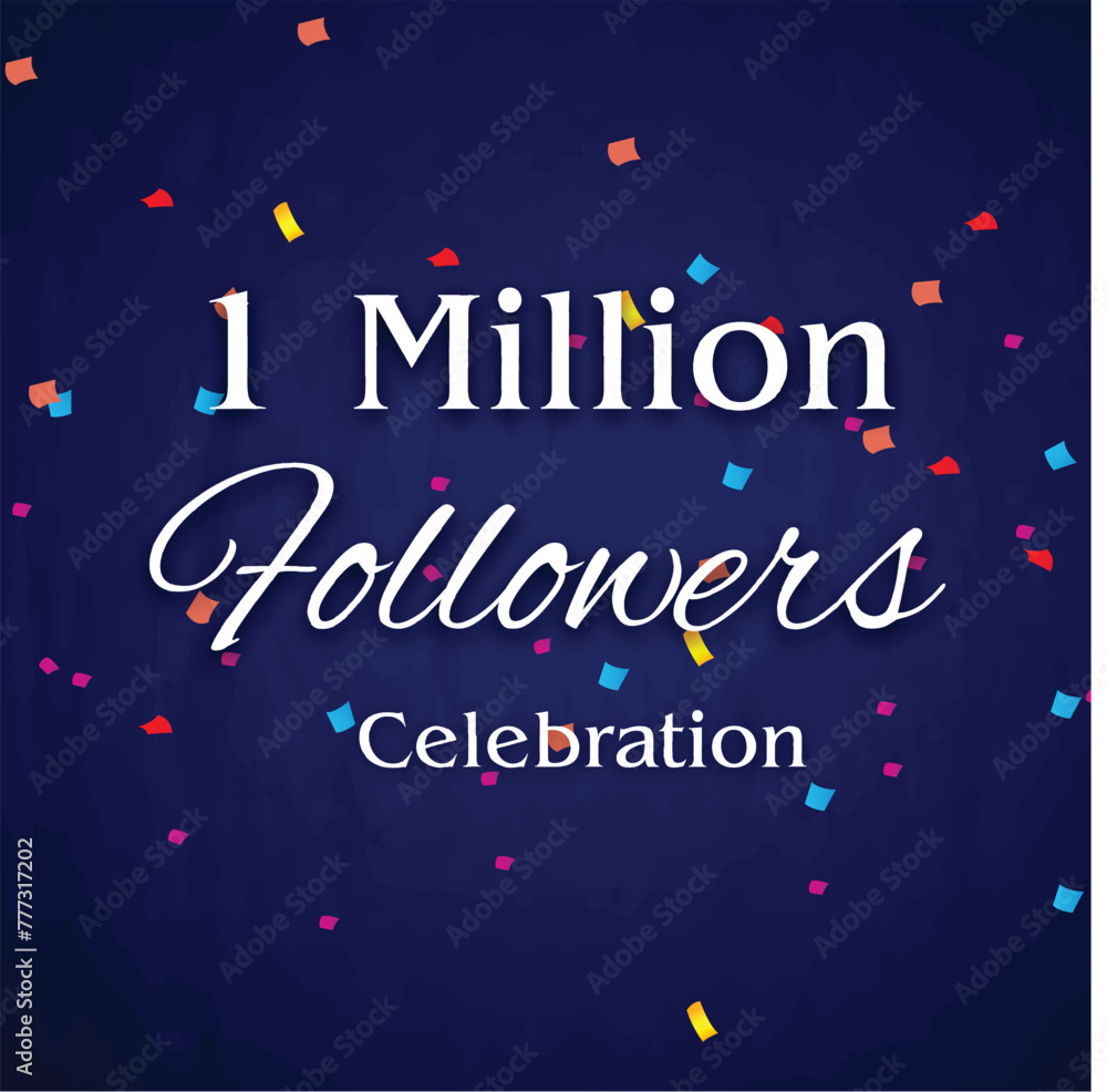 1M follower Milestone: Celebrate One Million Social Media Followers ...