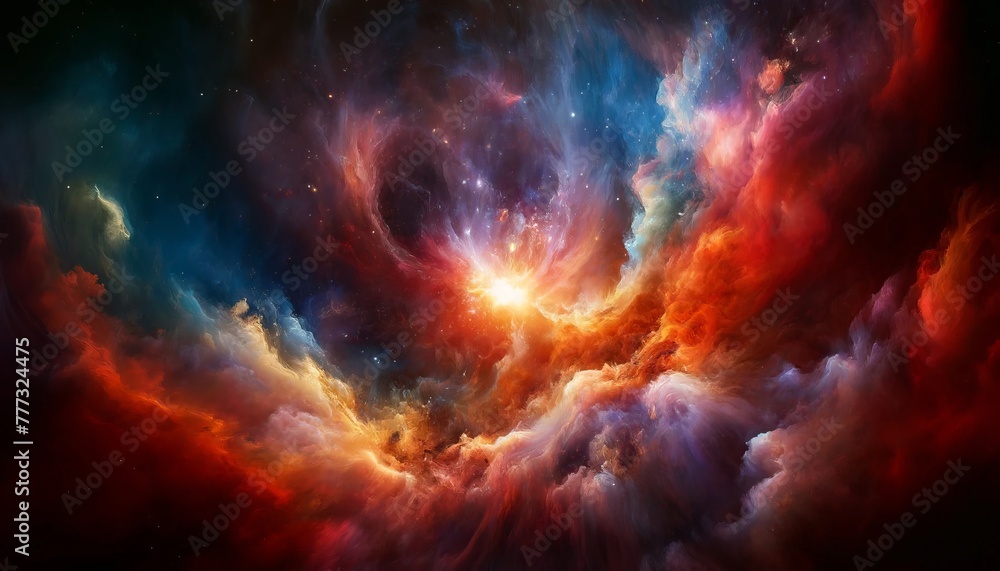 "Stellar Phoenix" is a wide-format abstract wallpaper that beautifully ...