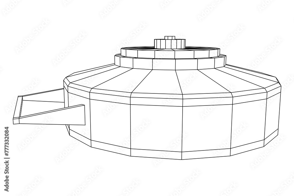 Anti-tank land mine. Army explosive weapon. Military object. Vector ...