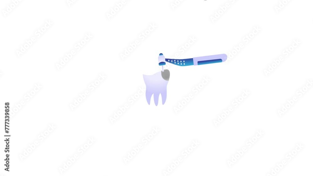 Vidéo Stock tooth shaped cap for decayed, broken, weak, worn-down tooth ...