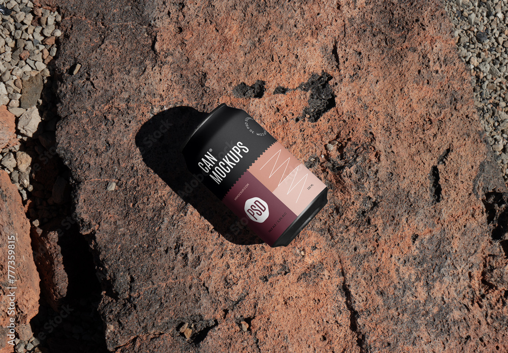 Can View From Above Mockup Stock Template | Adobe Stock