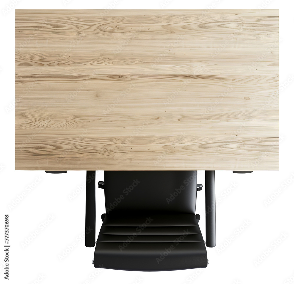 Empty Office Table. Top Floorplan View. Interior Design Template. Ai ...