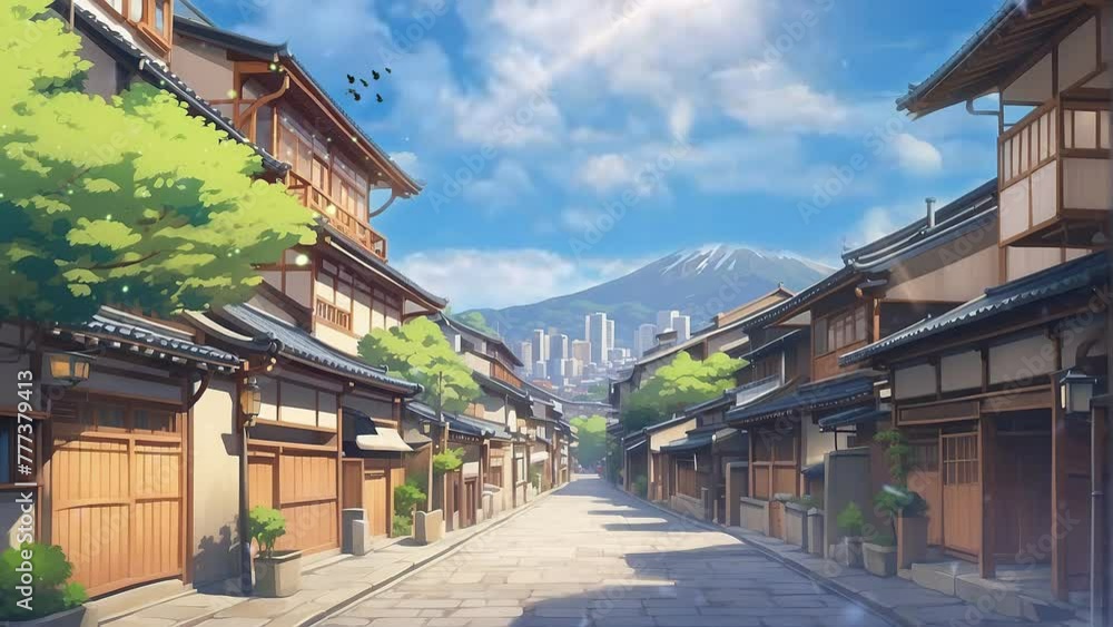 Let yourself be swept away by the beauty of a Japanese countryside ...