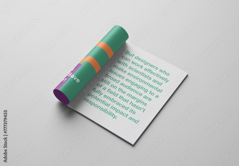 US Rolled Up Magazine Mockups Stock Template | Adobe Stock