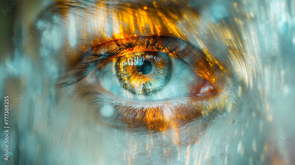 blurred and distorted images that convey the disorientation and loss of ...