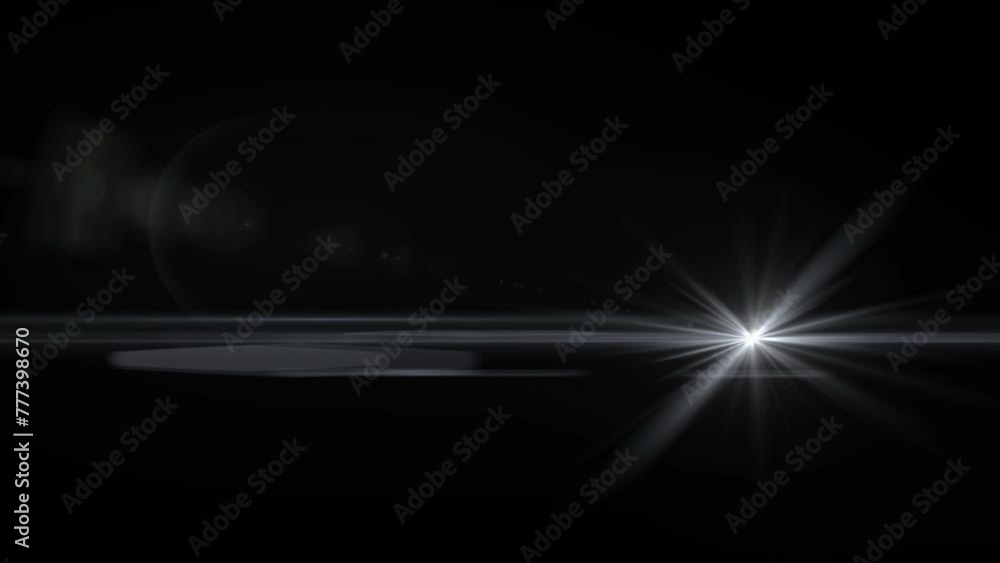 White lens bright lens flare lighting abstract motion background, Lens ...