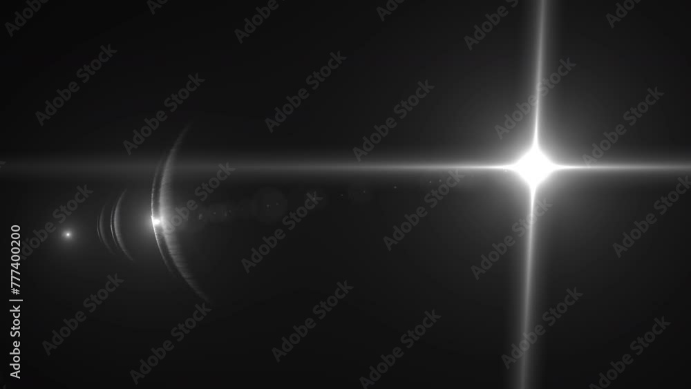 White lens bright lens flare lighting abstract motion background, Lens ...