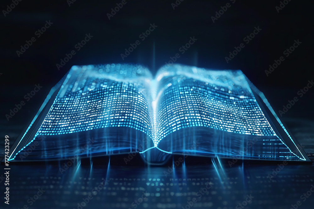 An intriguing wireframe-based visualization featuring a glowing ...