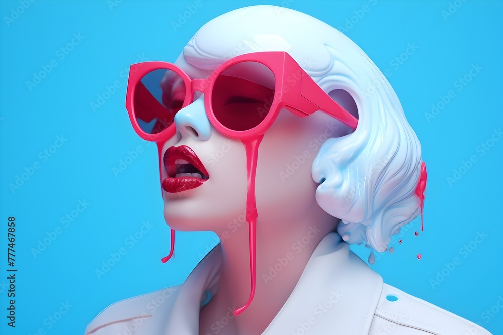 3D Anthropomorphic Pop Art: A Vibrant Interplay of Shapes and ...