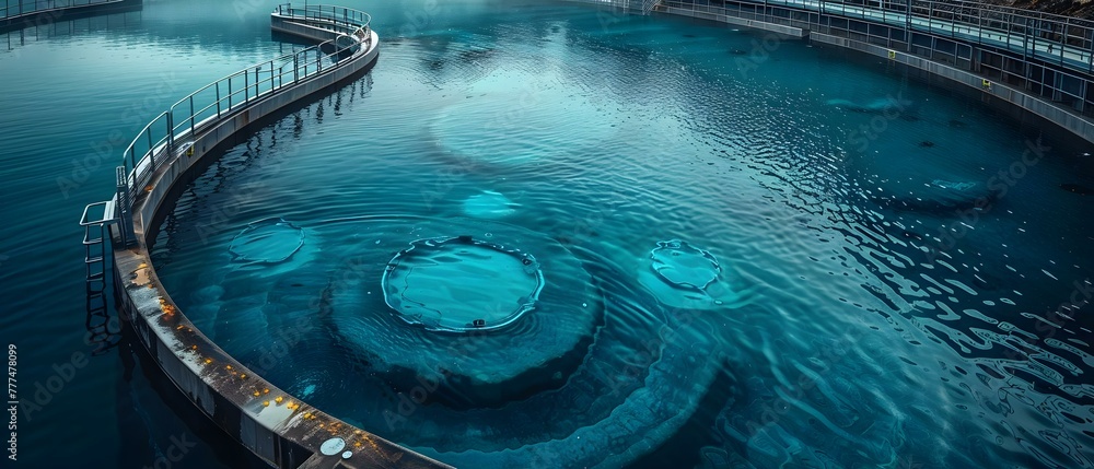 Desalination plant turning seawater into freshwater for dry areas ...