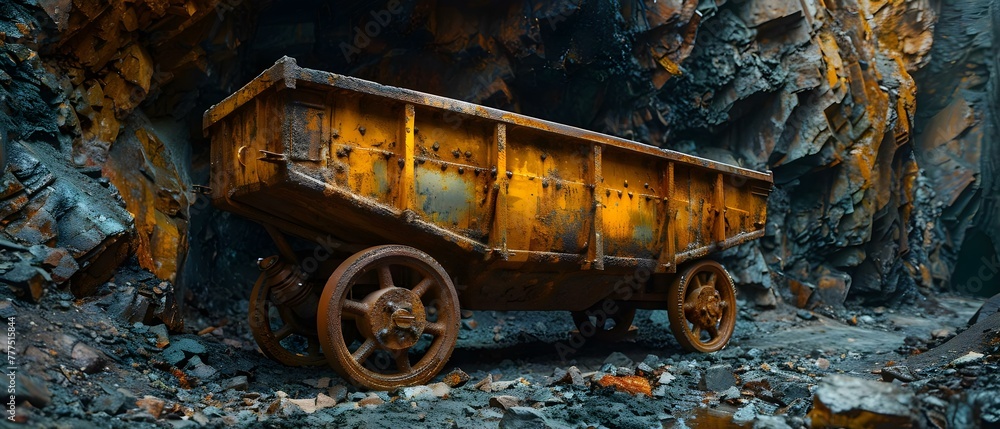 Technology created for old gold rush mine cart railway in abandoned ...