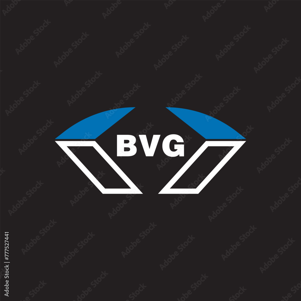 BVG letter logo design on white background. BVG logo. BVG creative ...