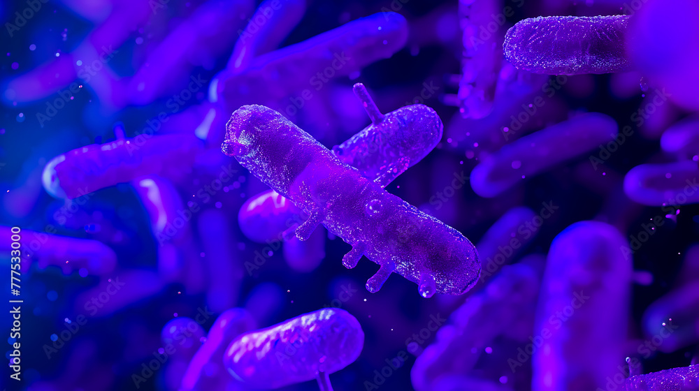 Clostridium botulinum (Latin) - an anaerobic gram-positive bacterium of ...