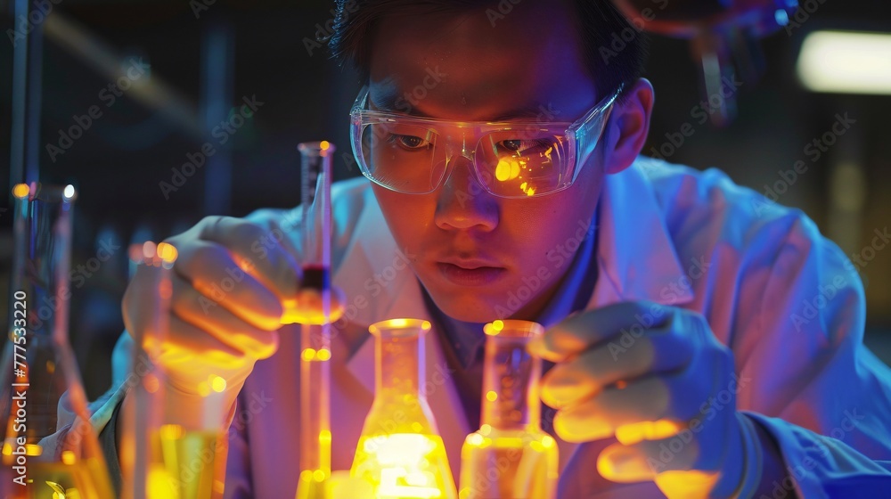 Radioactive glow from cadmium compounds illuminates a dark lab ...
