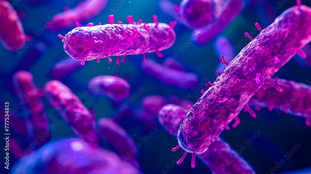 Clostridium botulinum (Latin) - an anaerobic gram-positive bacterium of ...