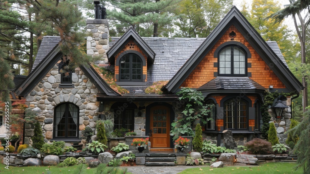 Exterior Cottage house styles exude quaint charm with pitched roofs ...