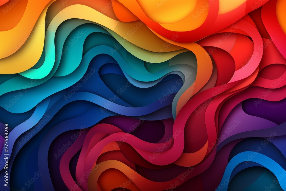 Abstract background of pride colors for queer Pride Month in June ...