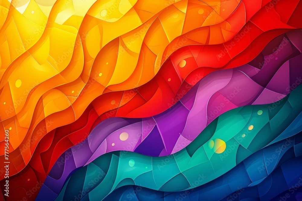 Abstract background of pride colors for queer Pride Month in June ...