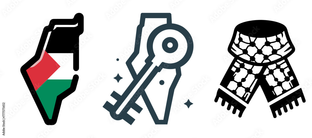 Palestine Trilogy: A Triumphant Collection of Icons Symbolizing ...