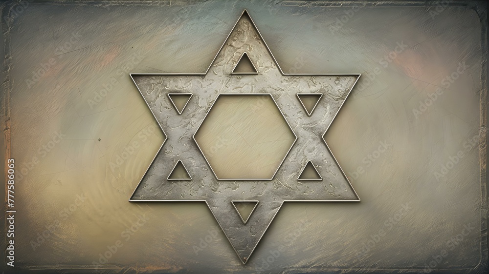 The Star of David: A Traditional Jewish Symbol. Concept Religious ...