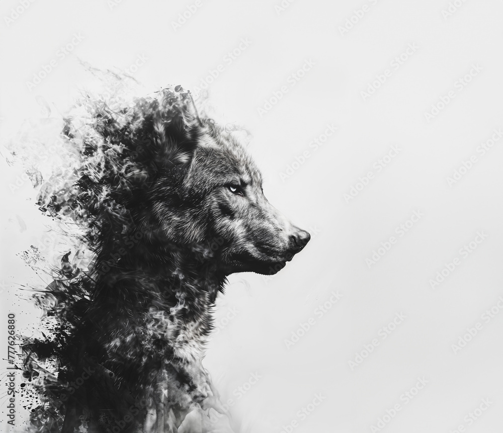 Werewolf transforming into a human Stock Photo | Adobe Stock