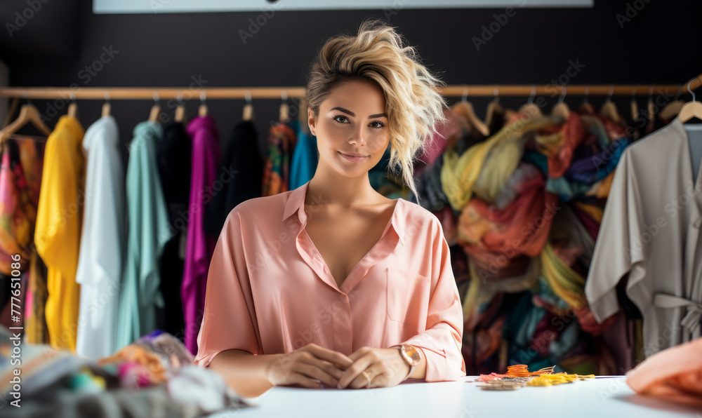 portrait of Fashion Designer. Design clothing & accessories, Create ...