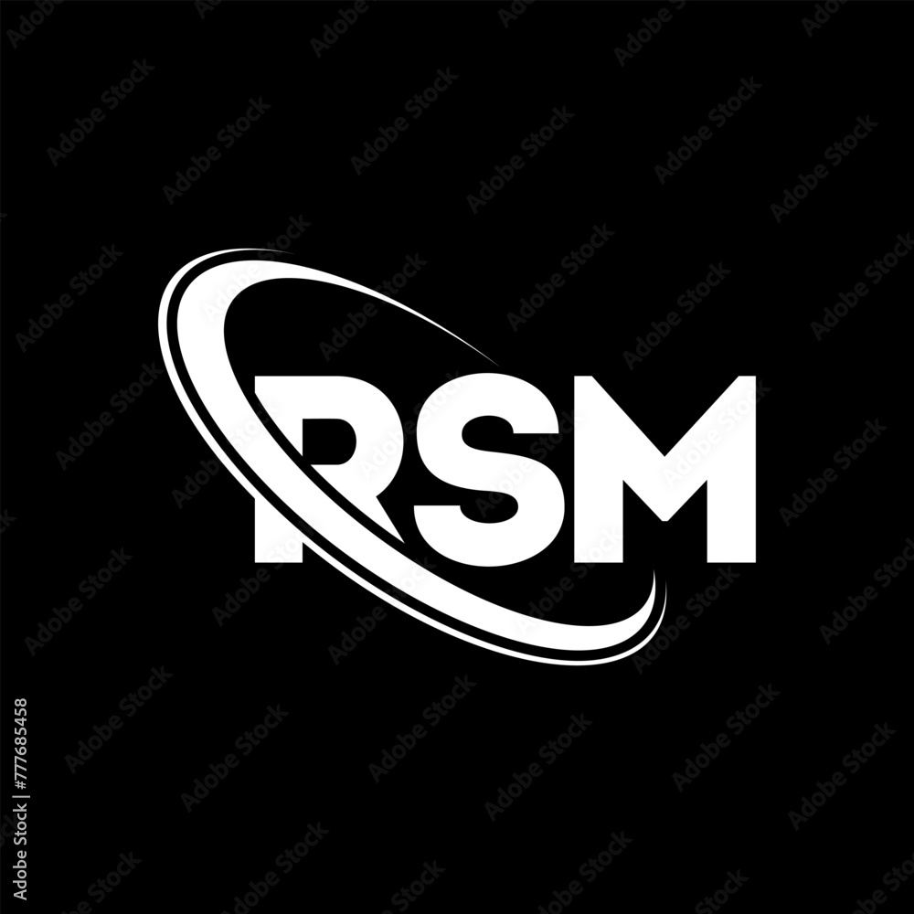 RSM logo. RSM letter. RSM letter logo design. Initials RSM logo linked ...