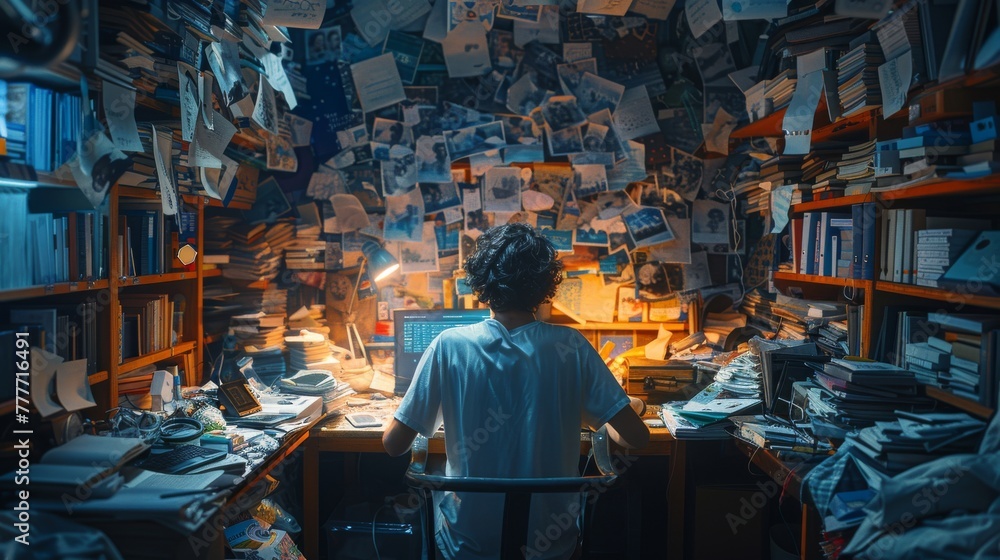 scene where a person practices the 2-minute rule, tackling small tasks ...