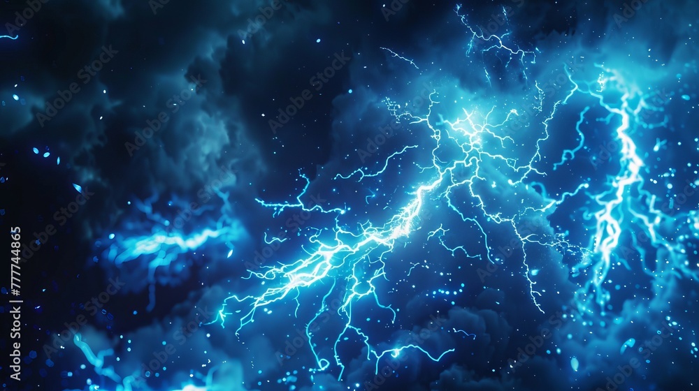 Animated lightning effects for games or videos. These vector graphics ...