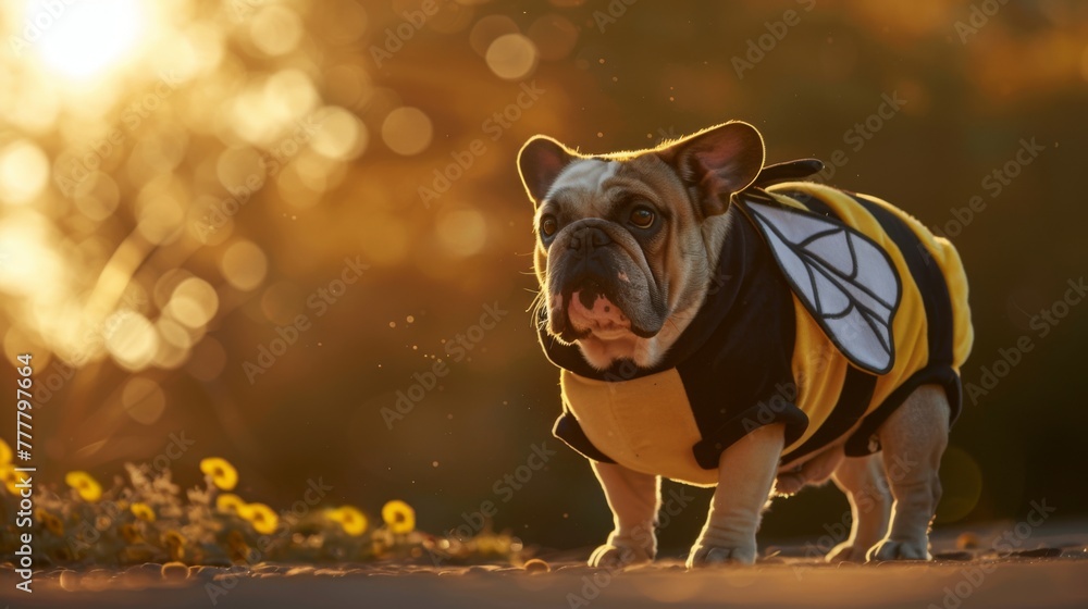 Capturing the spirit of World Bee Day, a French Bulldog in a bee ...