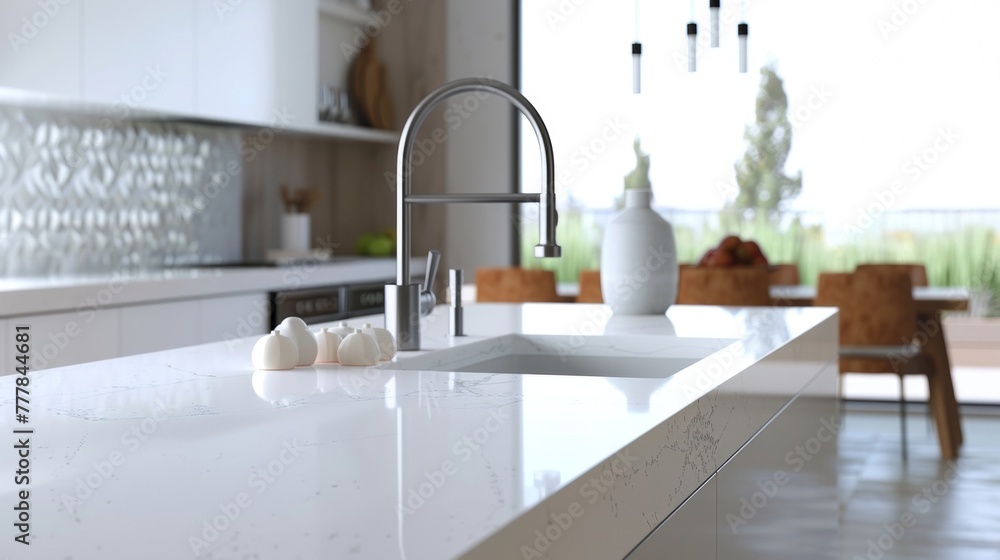 These countertops redefine elegance with their clean lines and ...