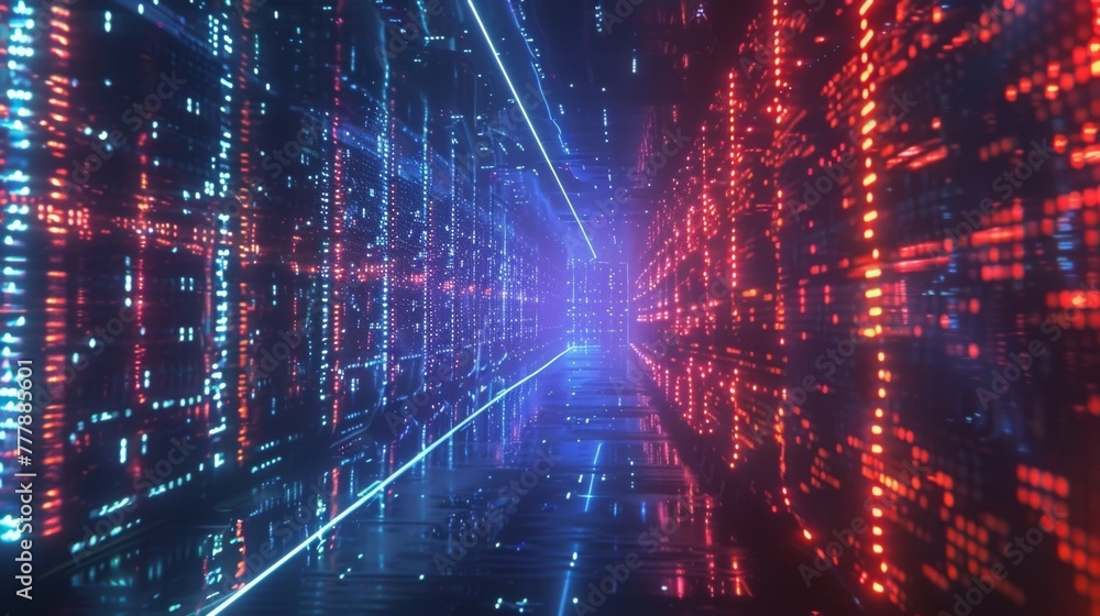 As you step onto the podium you are transported into a cyber realm ...