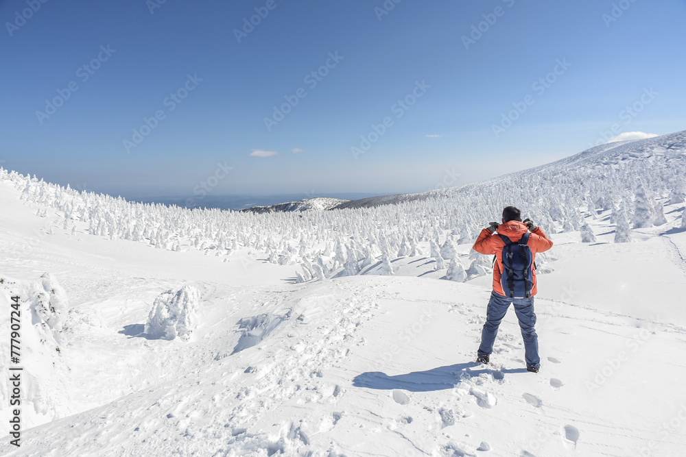 Beautiful Frozen Forest Covered With Powder Snow As Snow Monsters At ...