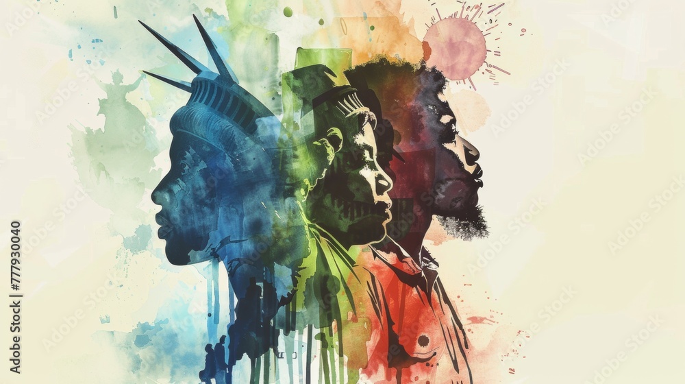 Celebrating juneteenth and african american liberation day. American ...