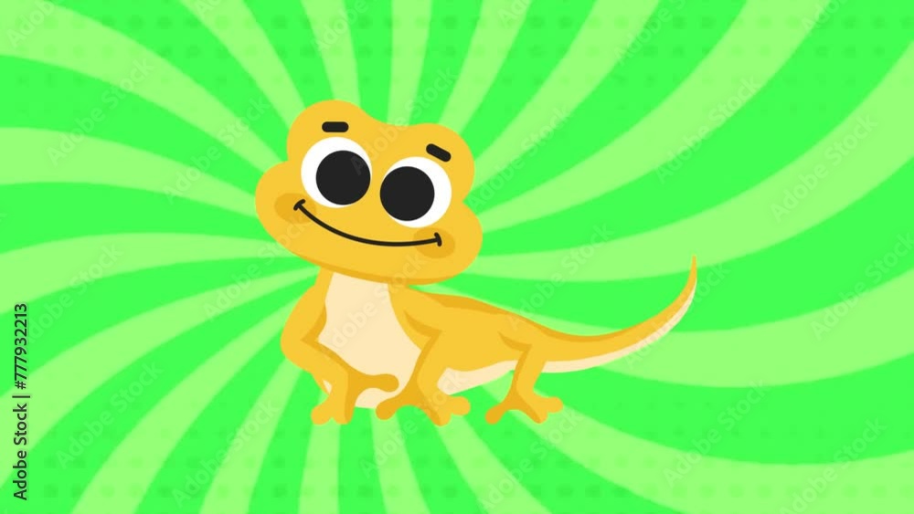 cartoon Animation vector art. Looping graphic animation character of ...