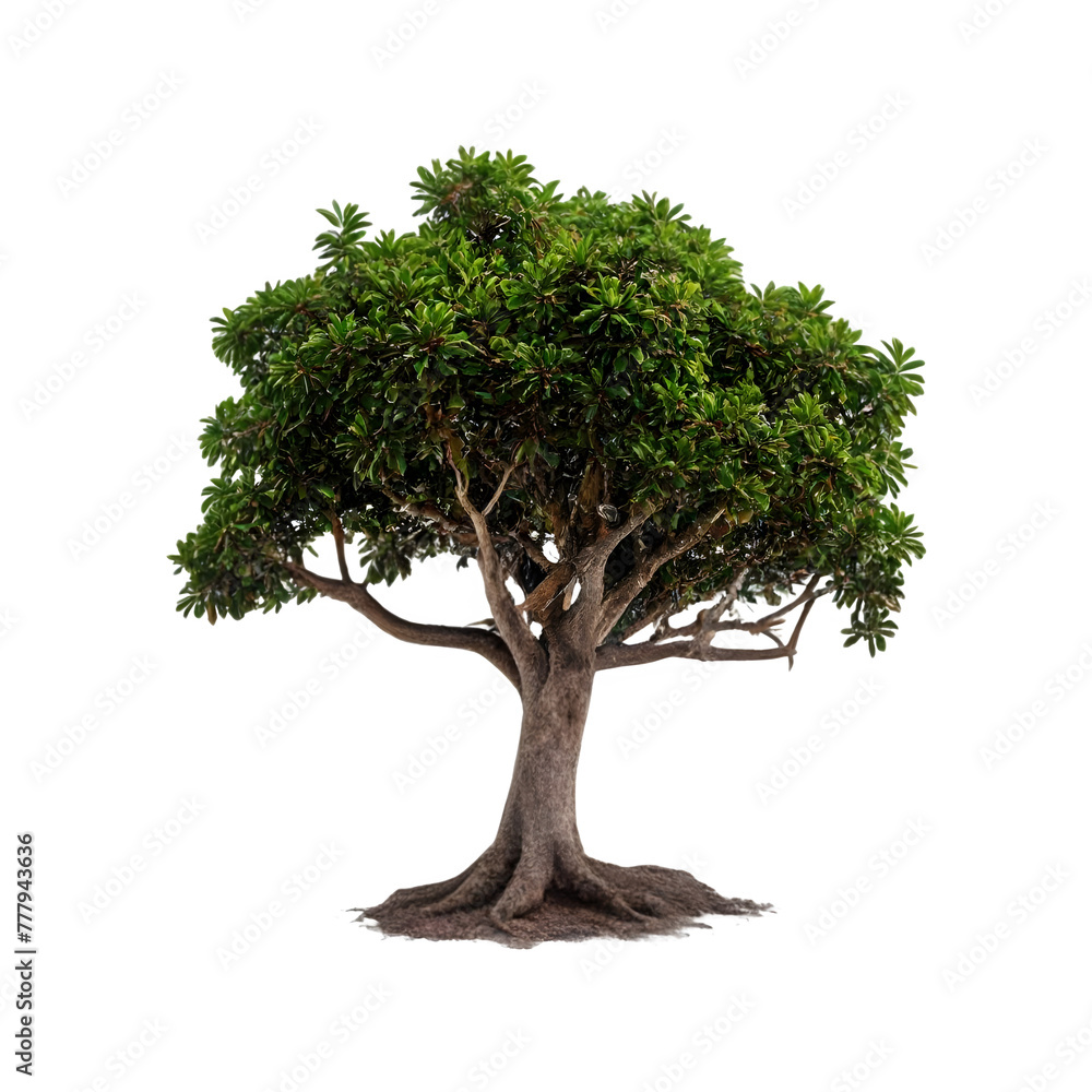 Isolated Gumbo Limbo Tree on a transparent background, PNG format Stock ...
