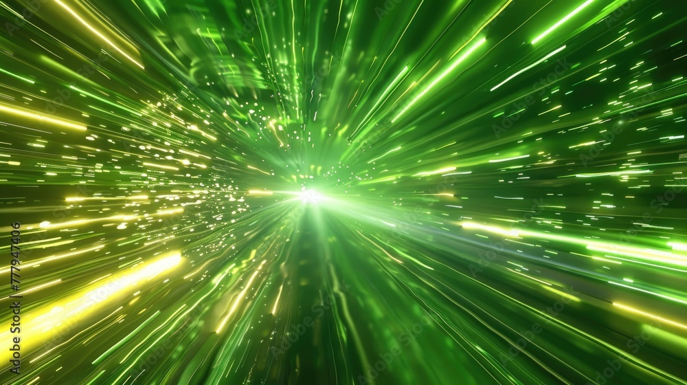Green background, Warp speed effects, light speed effects, speed images ...