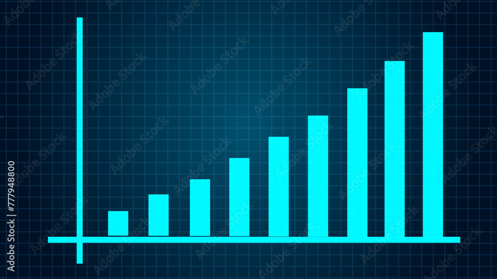 Growth Chart for Financial Business with Trend Line Graph, Expand the ...