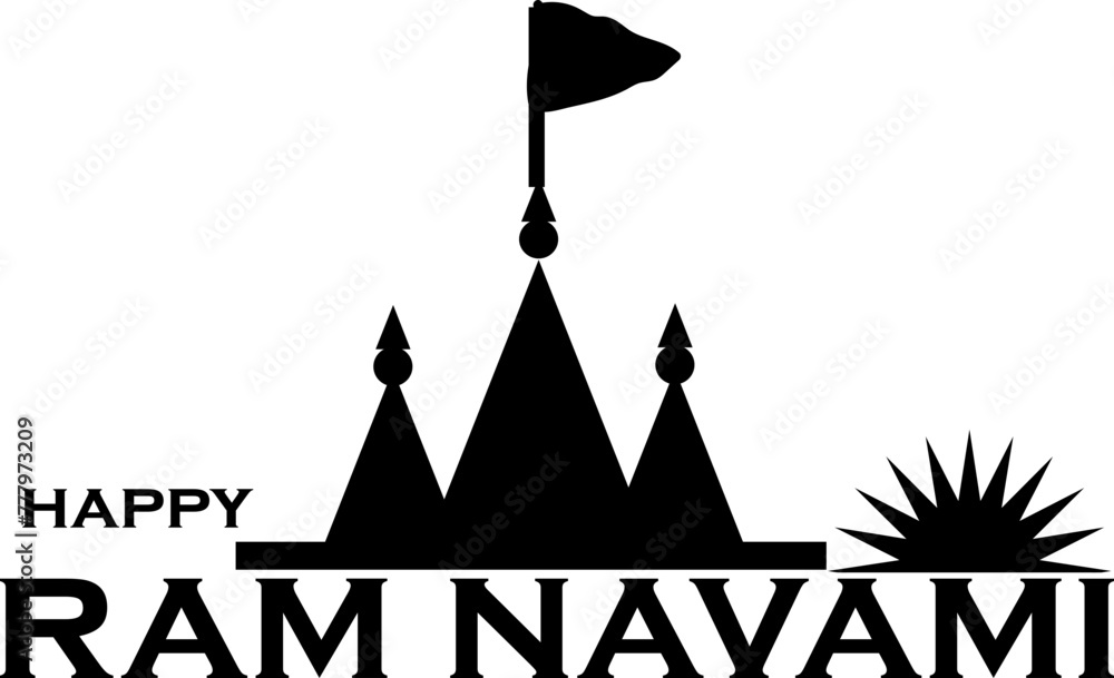 Lord Shree Ram Lalla Text Vector Image Stock Vector | Adobe Stock