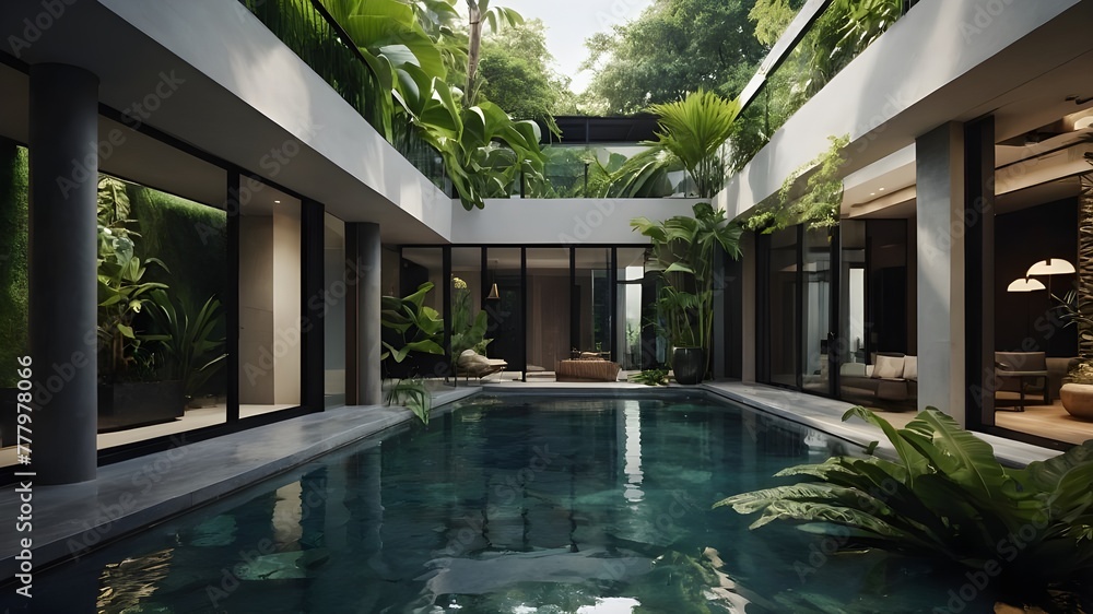 swimming pool in resort "Experience the beauty of nature indoors with ...