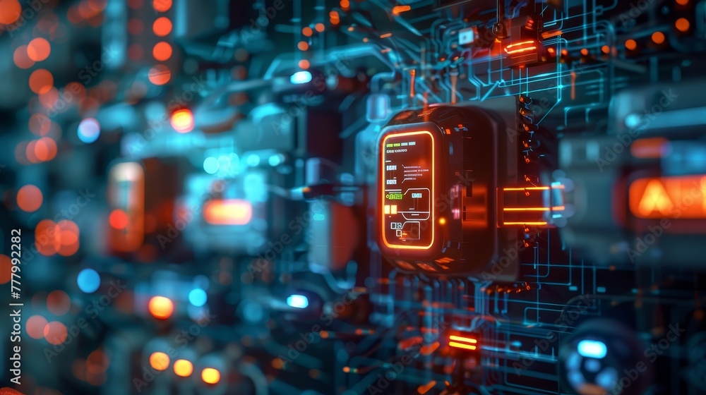 Advanced metering infrastructure, AMI, Smart Grid Technology backdrop ...