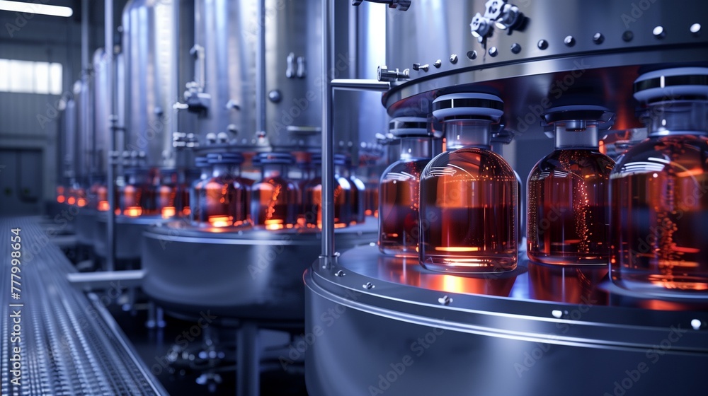 An advanced laboratory setup showcasing the precision fermentation ...