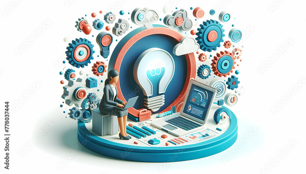 3d flat icon as Smart Solutions Focusing on smart technology solutions ...