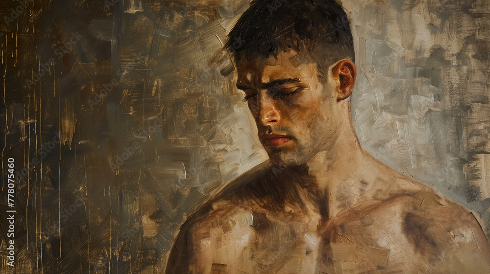 Sad Asian guys, sad guy, grief, muscular men, muscular, funeral ...